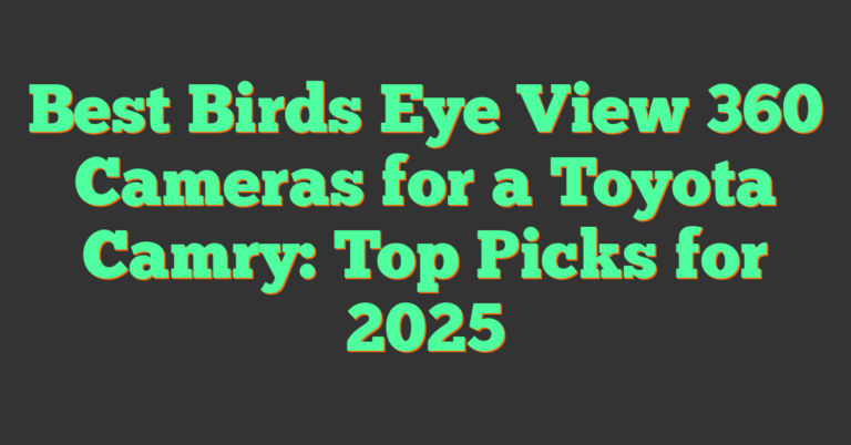 SUVs with 360 Cameras: Top Models for Ultimate Visibility (2025)